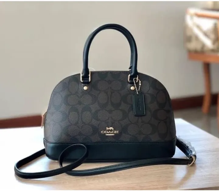 Coach Mini Sierra Satchel In Signature F27583 Canvas Women's Bag ...