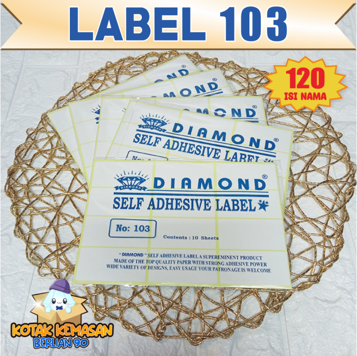 Label Undangan 103/Stiker label Undangan 103 Isi 10 lembar (120 Nama ...