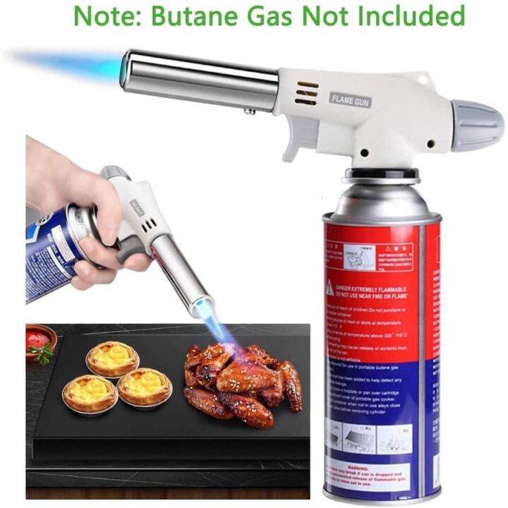 Automatic Camping Gas Torch Blowtorch Welding Flame Gun Food Gun Butane Gun Torch | Lazada PH