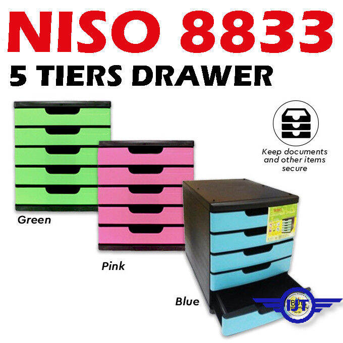NISO 8833 5 Tiers Document Drawer / Plastic Drawer / A4 Paper Drawer ...