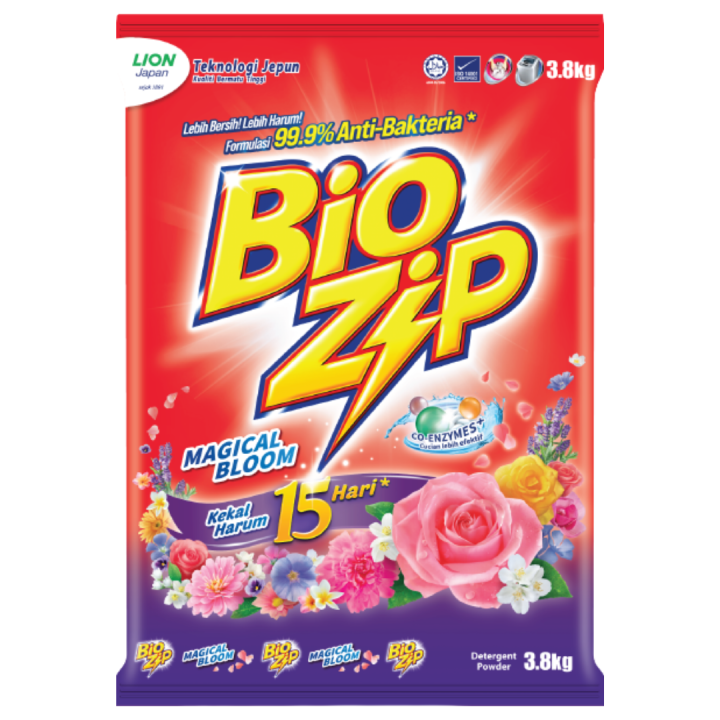 Bio Zip Magical Bloom Powder Detergent 3.8kg | Lazada