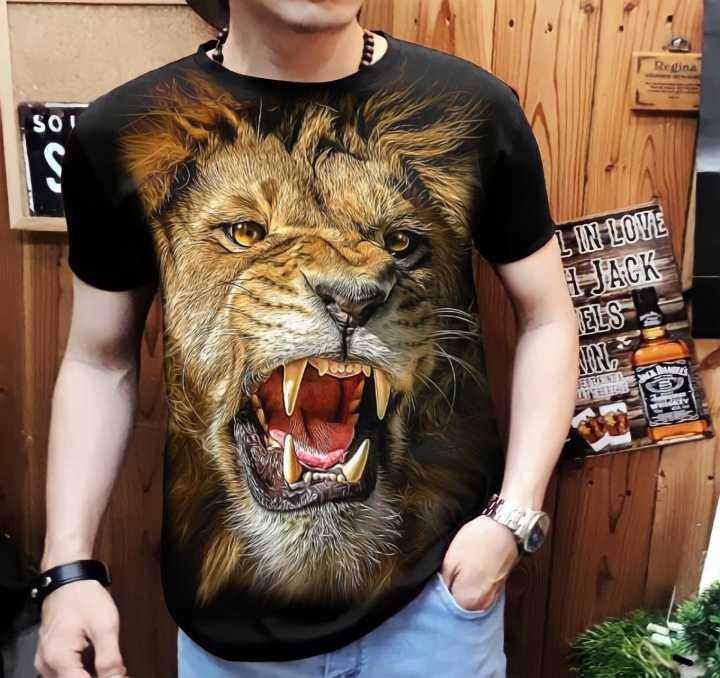 Shalch trendy / Baju Pria Keren / Kaos Distro Dewasa Motif Macan Full ...
