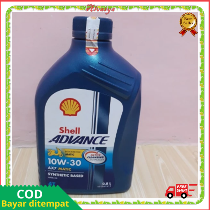 OLI SHELL ADVANCE AX7 10W30 800ML OLI SHELL ADVANCE SCOOTER MATIC MOTOR ...