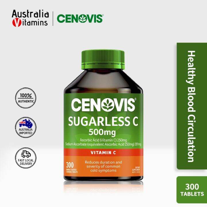 Cenovis Vitamin C 500mg Sugarless 300 Chewable Tablets | Lazada PH