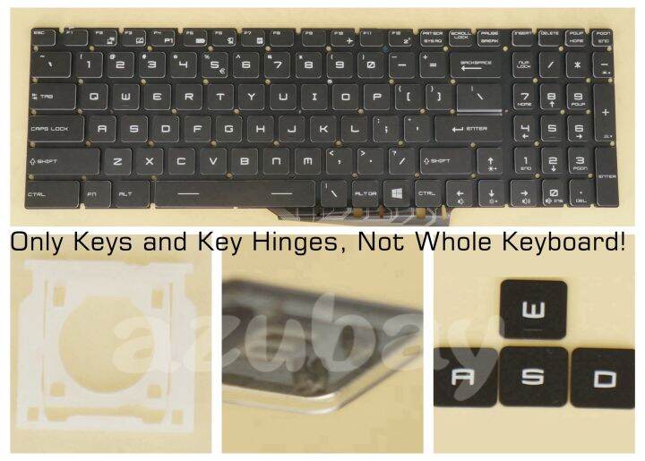 Laptop Keys For MSI GE63 GE63VR GE73 GE73VR GE75 GL75 GP75 GX63VR GE65 ...