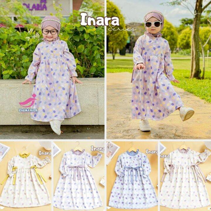 Baju Gamis anak perempuan terbaru UMUR 2-8 Tahun Original Zalira kids ...