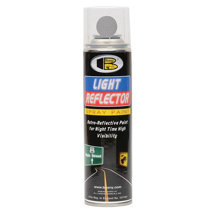 Bosny Light Reflector Spray Paint 200cc (Retro-Reflective Paint for ...