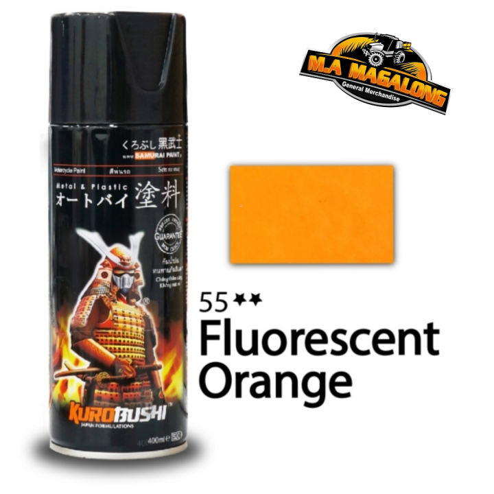 SAMURAI FLUORESCENT ORANGE 55** 400ML SPRAY PAINT | Lazada PH