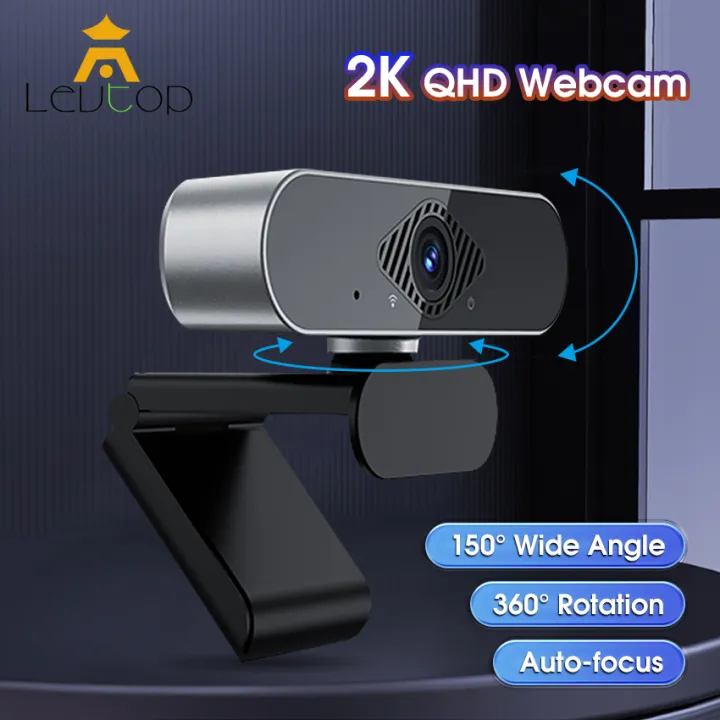 LEVTOP Webcam 2K HD Web Camera For Laptop Web Cam 150° Widescreen ...