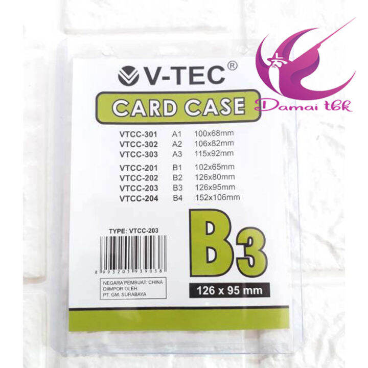 Plastik ID Card B3 / Card Case B3 / Plastik Panitia 1Pak Isi 20 pcs | Lazada Indonesia