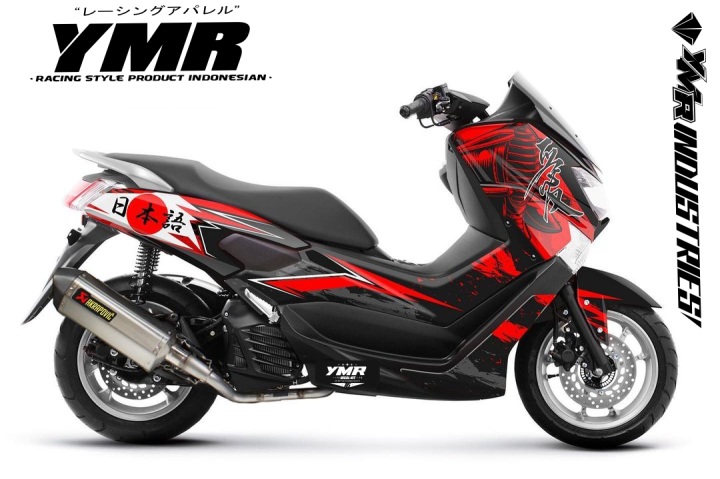 Decal Sticker Nmax Old Full body gradiasi - merah putih | Lazada Indonesia