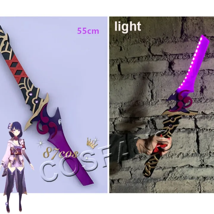 Game Genshin Impact Raiden Shogun Baal Cosplay Knife in the chest Half ...