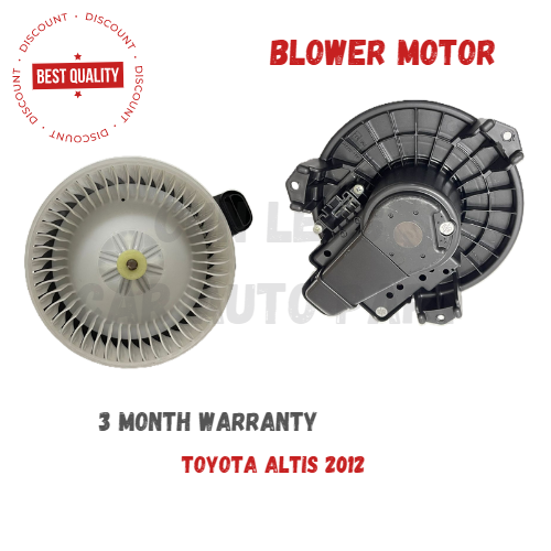 3 MONTH WARRANTY TOYOTA ALTIS 2012 AIRCOND BLOWER MOTOR | Lazada