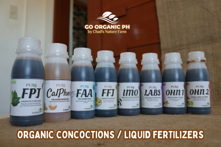 GO ORGANIC PH PURE CONCOCTIONS/LIQUID FERTILIZERS - CALPHOS, FFJ, FAA ...