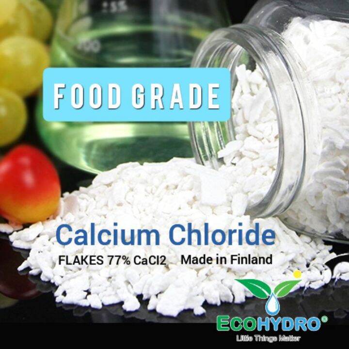 Calcium Chloride CaCl2 氯化钙 Food Grade E509 Flakes 77% Kalsium Klorida ...