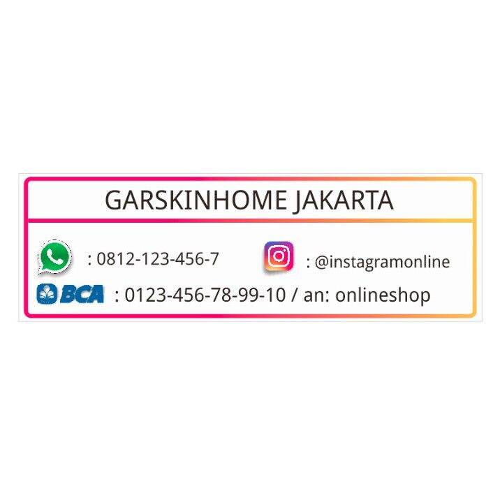 Stiker nama toko custom | Lazada Indonesia