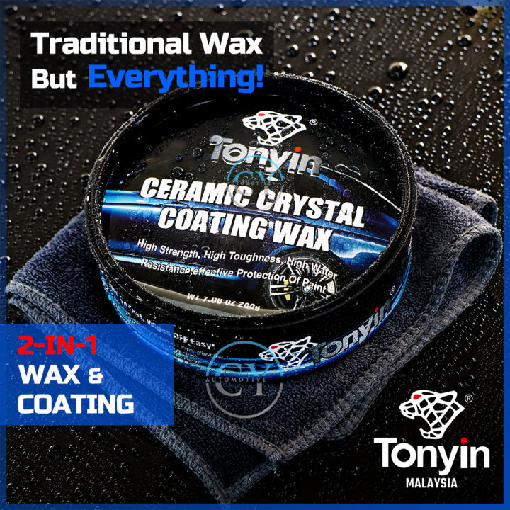 TONYIN Ceramic Coating Wax 200G | Car Care Coating Paste Wax Car Polish ...