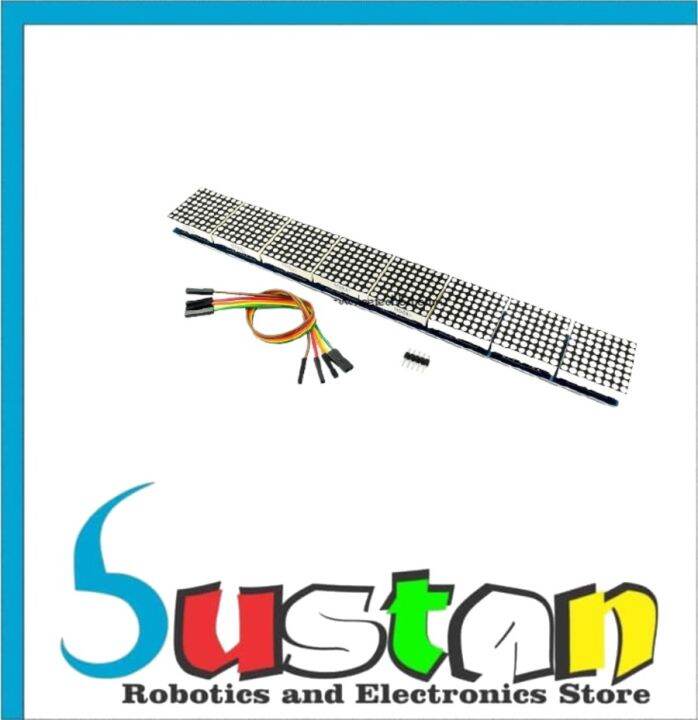 MAX7219 DOT MATRIX 8 IN 1 DISPLAY MODULE SINGLE CHIP CONTROL DRIVE LED ...