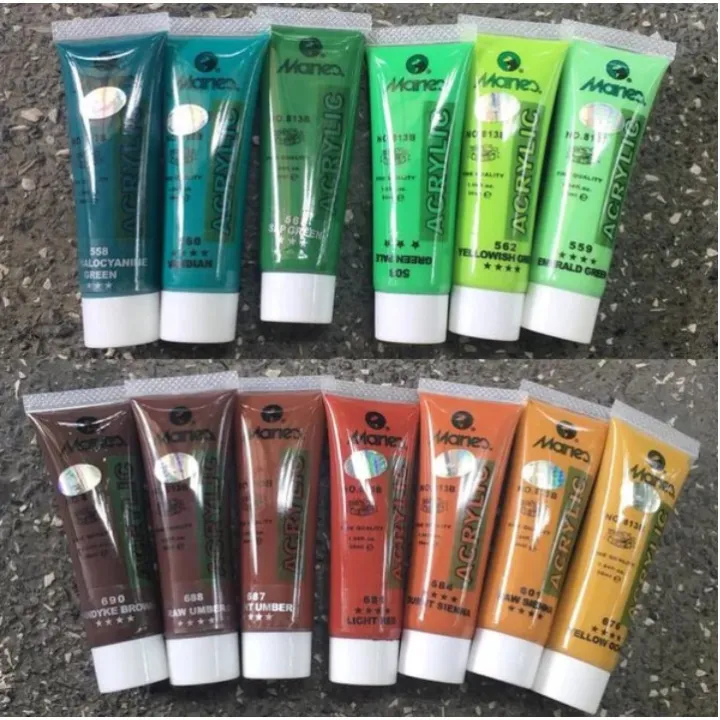 Cat Akrilik Acrylic Maries 30ml Paint Acrylic Colour Cat serbaguna PART ...