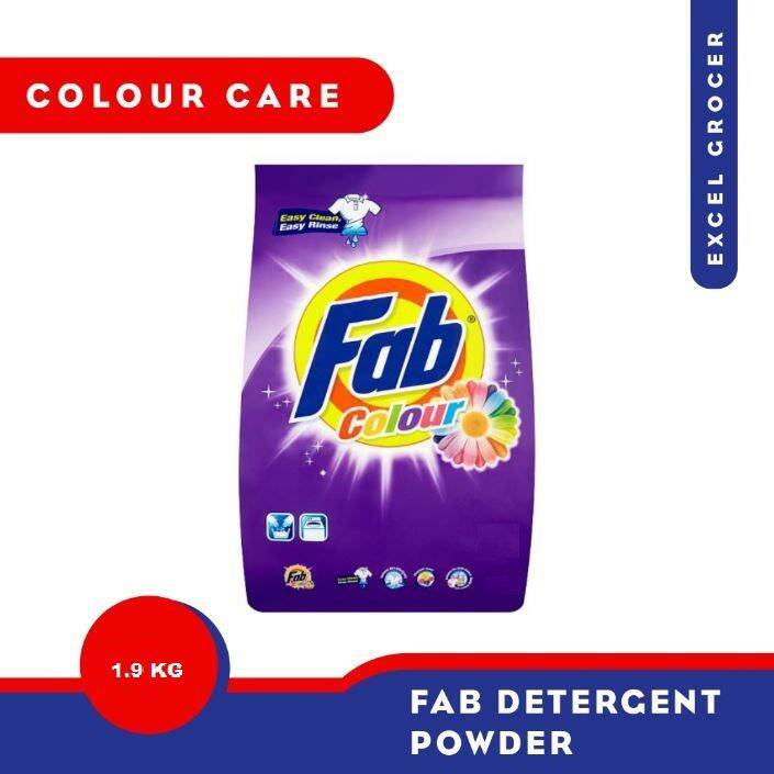 Fab Detergent Powder Color Care 1.9kg | Lazada