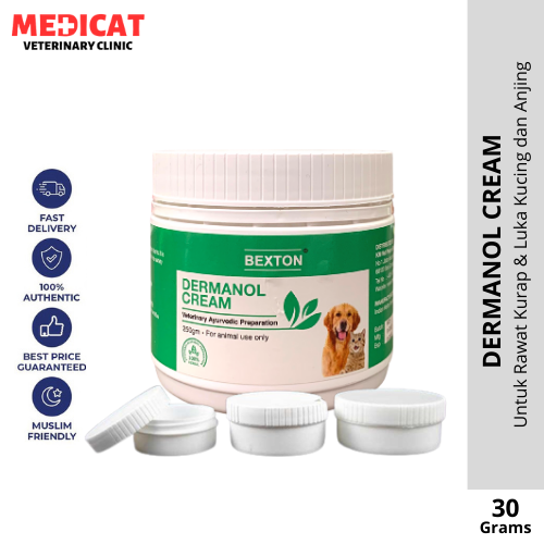 Dermanol Fungus Cream - Krim Sapu Organik Kurap & Luka untuk Kucing dan ...