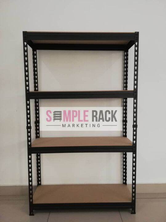 Ready Stock !! Rak Besi 1'D x 3'L x 5'H Boltless Rack DIY 2IN1 (black ...