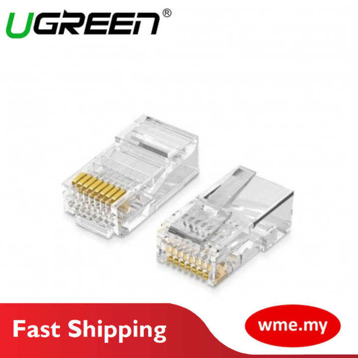 UGREEN CAT 6 UTP RJ45 CONNECTOR (1/10PCS) UTP UNSHIELDED MODULAR PLUGS ...