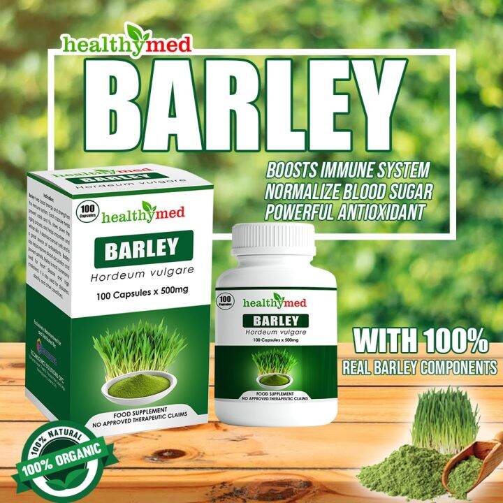 New Healthymed Barley Capsule - Pure Organic Barley Grass Extract 100 ...