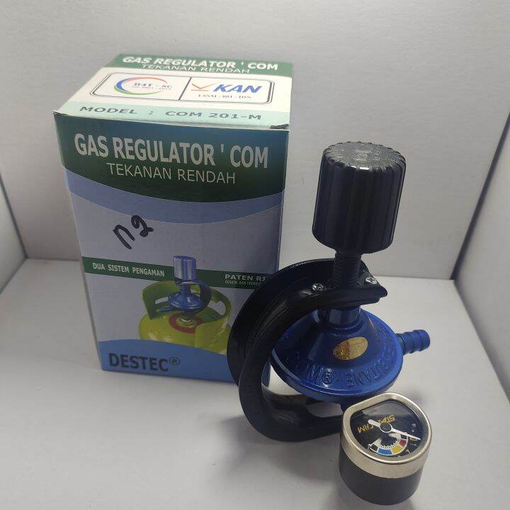 REGULATOR GAS DESTEC -201M DENGAN PENGAMAN GANDA + METERAN COCOK UNTUK ...