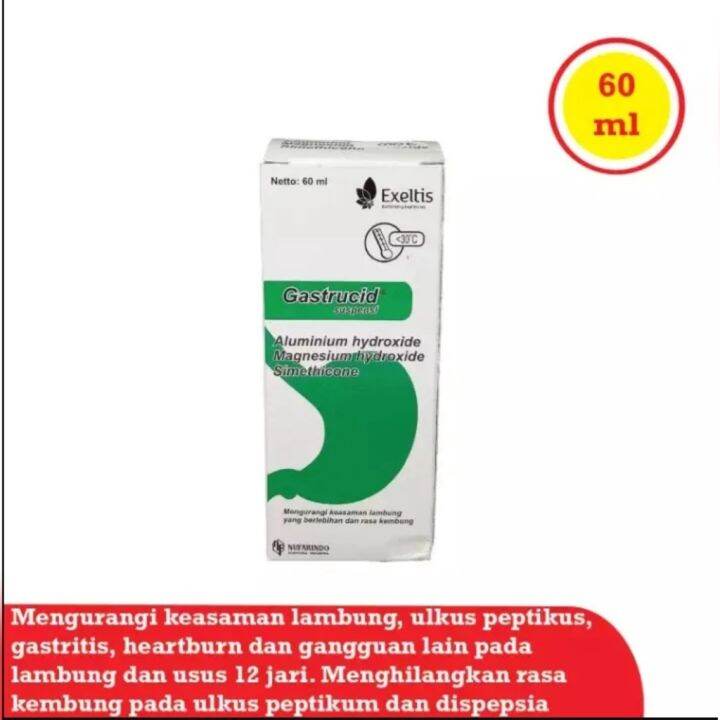 Gastrucid Syrup 60ml Syrup maag, Kembung Dan Asam Lambung Yang ...