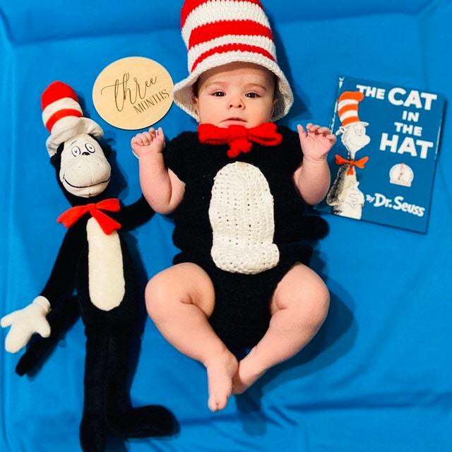 Crochet Dr. Seuss Inspired Cat costume (made upon order) | Lazada PH