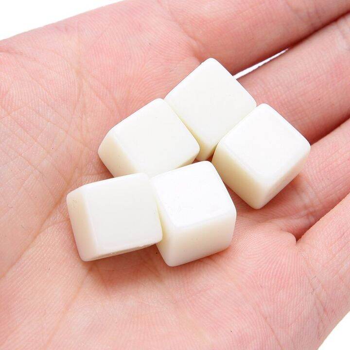12mm Sided 5Pcs Dice Die Six D6 For Role Gaming Dice Table Toys Blank ...