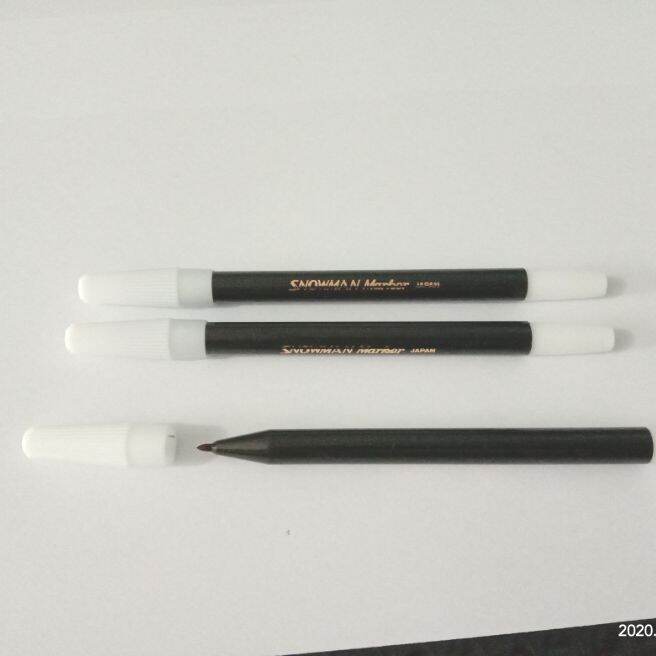 spidol kecil snowman hitam (1 pcs) | Lazada Indonesia