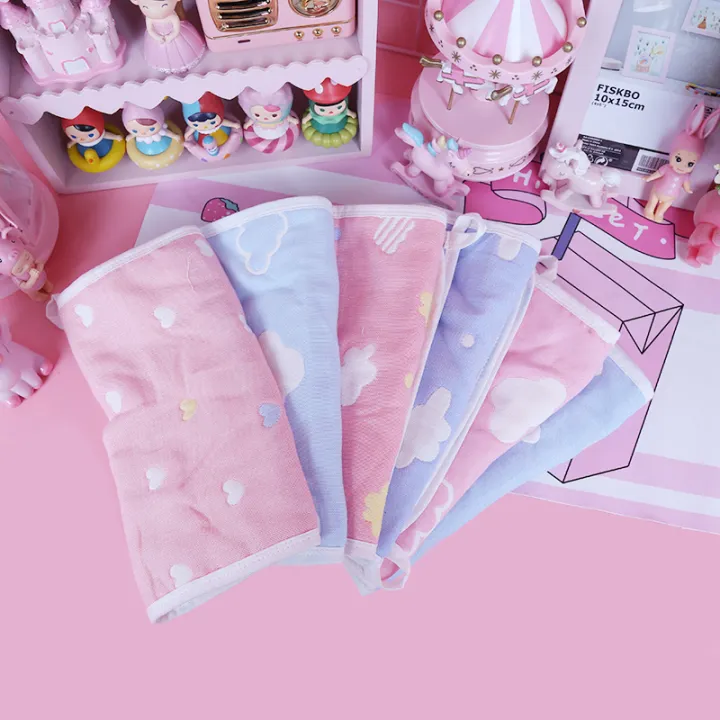 Cute towel cotton adult girls wash their faces, bathe and wipe their ...