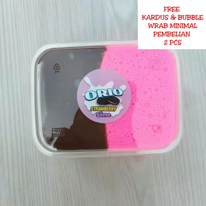 Slime Oreo/Slime Tofu 6 Variasi/Slime Jiggly/Slime Oreo Strawberry ...