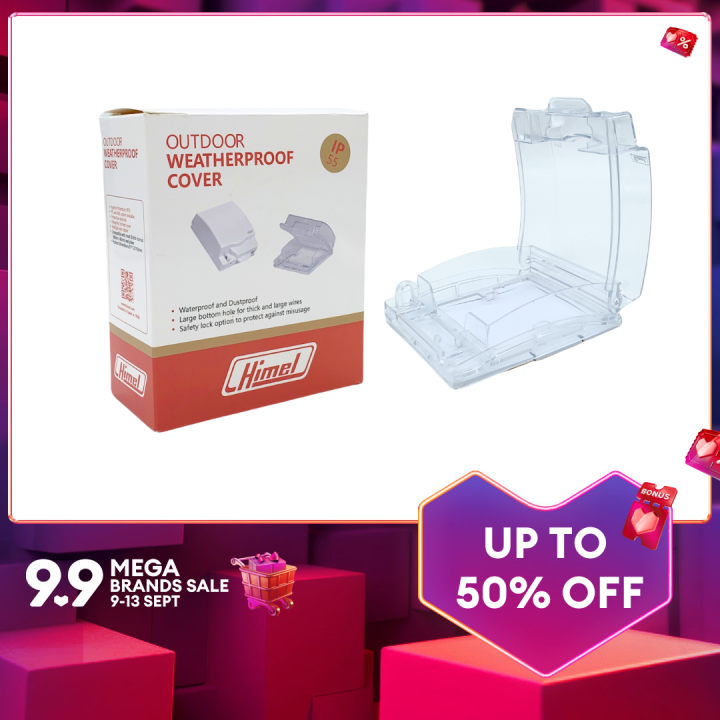 HIMEL IP55 Weatherproof Outdoor Switch Socket Cover / Waterproof Single ...