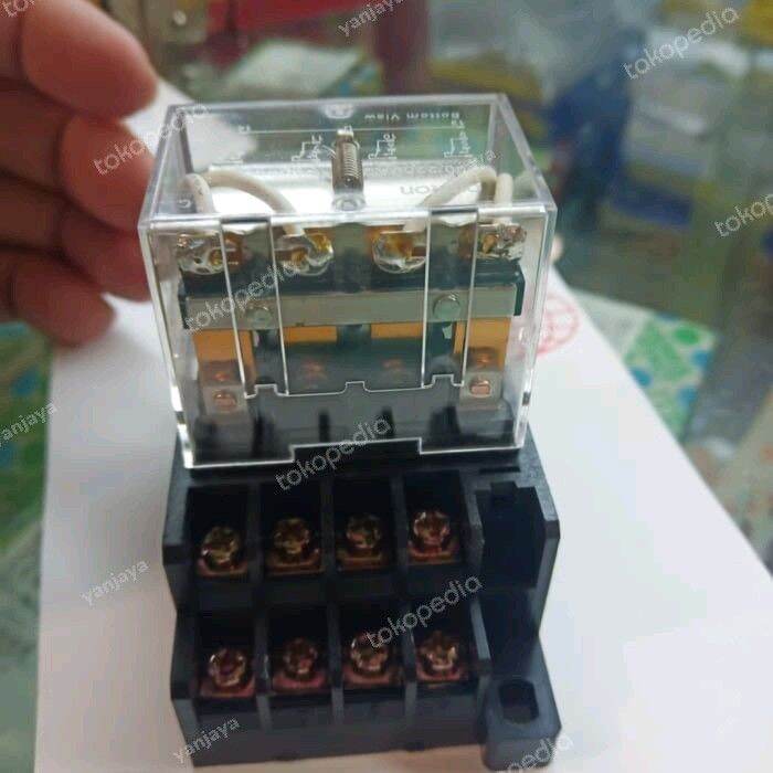 RELAY OMRON LY4 220V 10A 14KAKI OMRON + SOKET LY4 BIASA - GENIUSSTORE9 ...