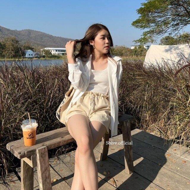 Ruby shorts กางเกงขาสั้นผ้าฝ้าย💕 | Lazada.co.th