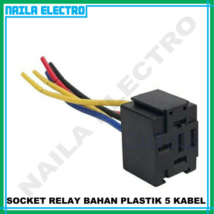 Socket Relay Bahan Plastik 5 Kabel Soket Relay Mobil Motor 5 Kaki | Lazada Indonesia