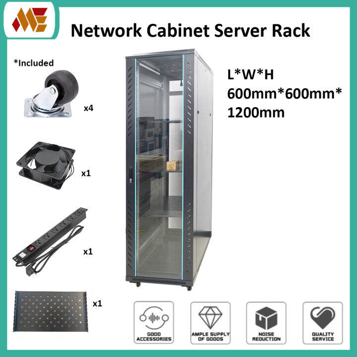 Network Cabinet Server Rack 19 inch 24U soundproof fireproof rack ...