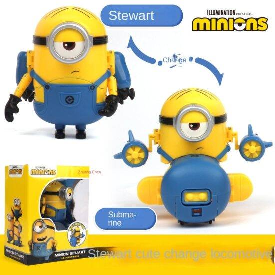 Minions toy the rise of gru transform robot car aircraft boy bob kevin