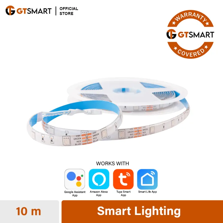 GT Smart LED RGB Strip Lights - 10 Meter Waterproof IP65 works with ...