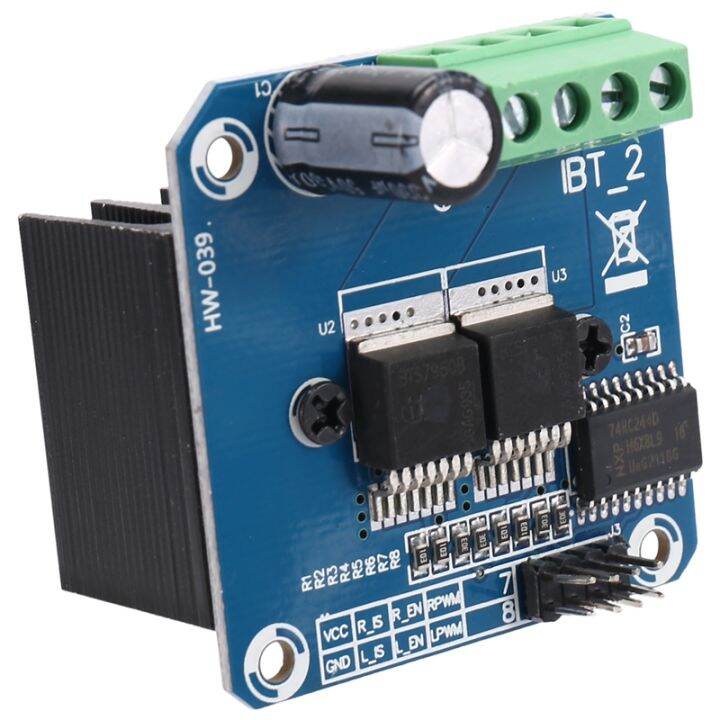 1Piece Blue BTS7960 43A H-Bridge High Power Motor Driver Module Car ...