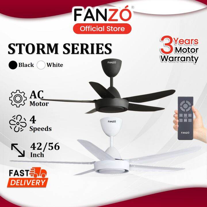 FANZO STORM BABY 5 Blades Baby Fan (42") / FANZO STORM AC Ceiling Fan ...