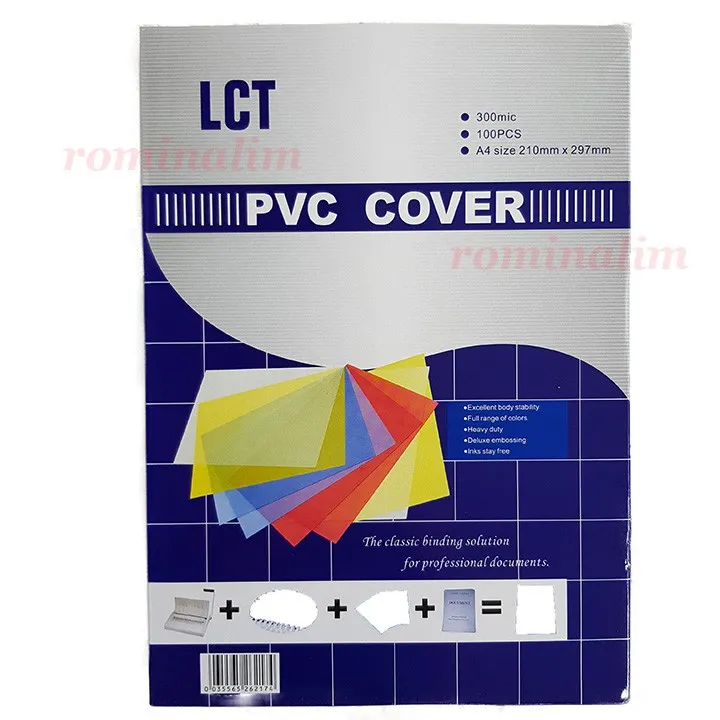 LCT PVC Binding Cover 300 Microns LONG Acetate 0.3 mm | Lazada PH