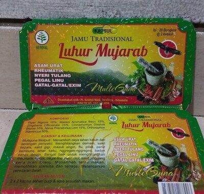 Luhur Mujarab Renceng Original Kapsul Herbal Asamurat 20 Sachet ...