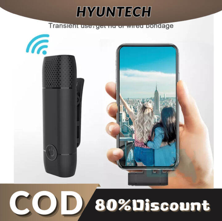 Wireless Lavalier Microphone Live Broadcast Mic Type C Lightning ...