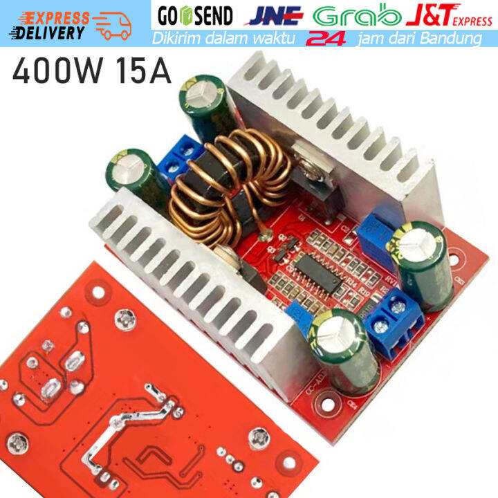 Modul Step Up DC To DC 12v24v To 36v48V 400W 15A Arus Konstan CC-CV ...