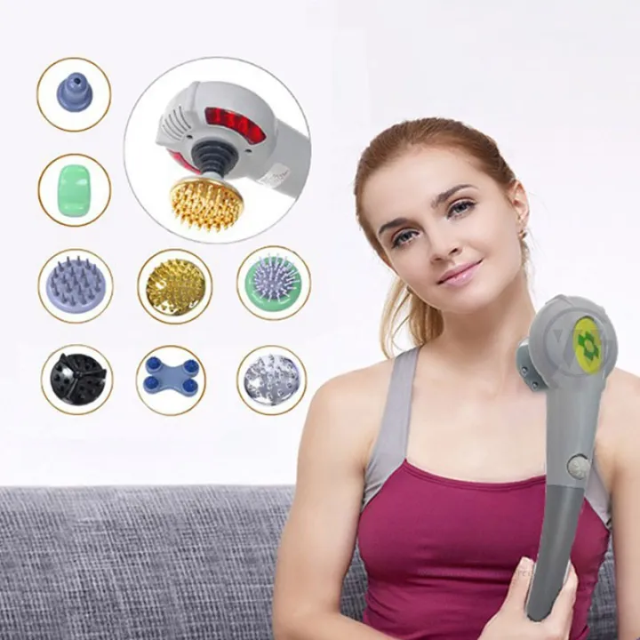 【COD】8 in 1 Far Infrared Magic Massager Hammer body Massager | Lazada PH