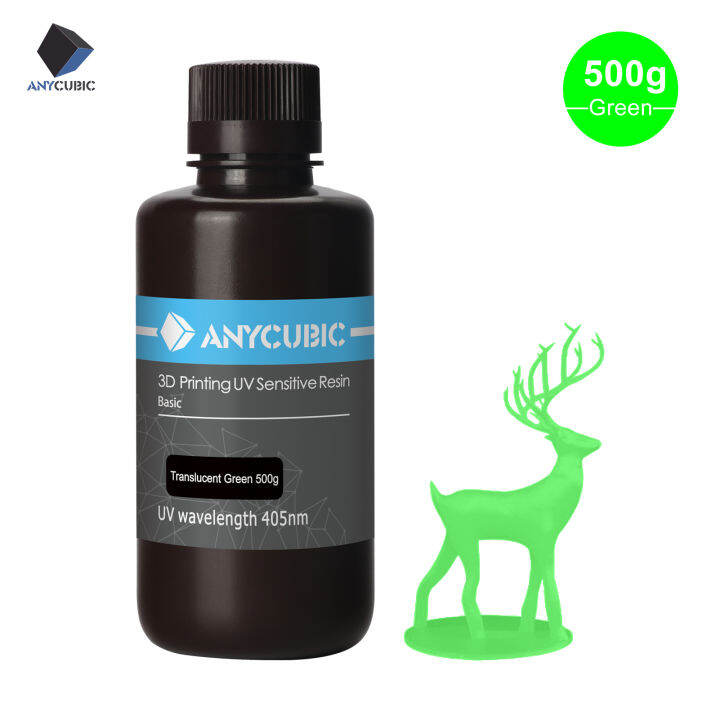 Anycubic เครื่องพิมพ์เรซิน3d ขนาด405nm นิ้ววัสดุเรซินแห้งเร็วหน้าจอ Lcd ความละเอียดสูงคงทนสูง